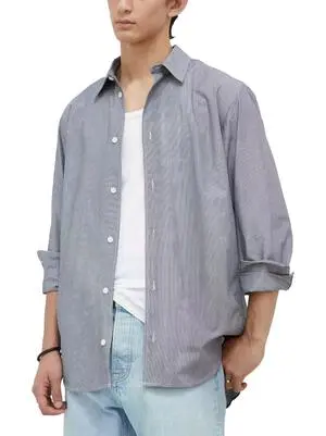 SAMSOE SAMSOE Damon Striped Shirt - Grey