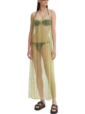 SAMSOE SAMSOE Samally Beaded Midi Dress - Green