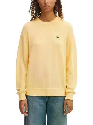 Lacoste Logo Crew-neck Sweater - Yellow