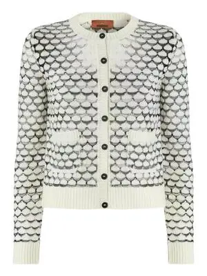 Missoni Patterned Knit Cardigan - White