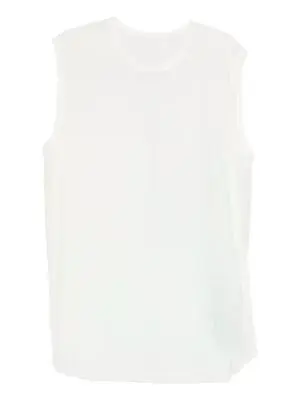 ISAAC SELLAM EXPERIENCE Frayed-hem Tank Top - White