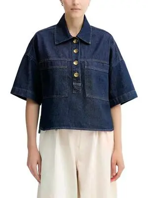 SESSUN Denim Top - Blue