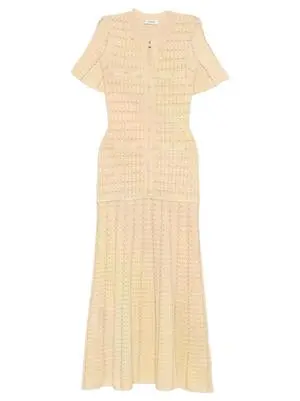 Sandro Textured-knit Dress - Neutrals