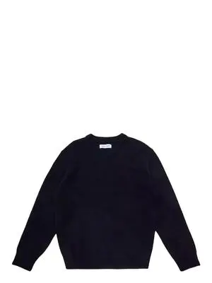 SAMSOE SAMSOE V-neck Ribbed Sweater - Blue