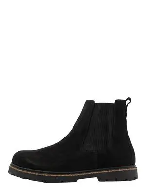 BIRKENSTOCK Elasticated Suede Boots - Black