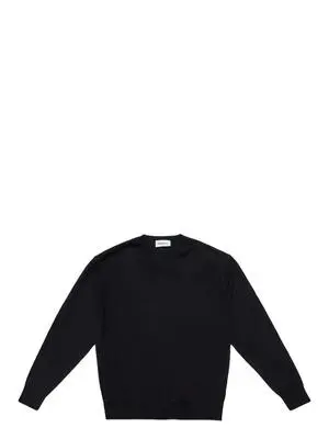 DIANA STUDIO V-neck Long Sleeve Pullover Sweater - Black
