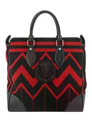 LOUIS VUITTON 2006 Vail Blanket Cabas Tote Bag - Black