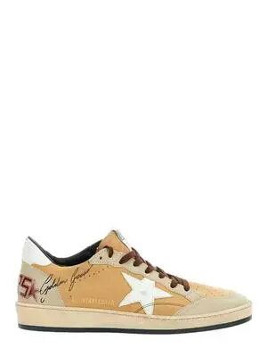 GOLDEN GOOSE Ball Star Lace-up Leather Sneakers - Neutrals