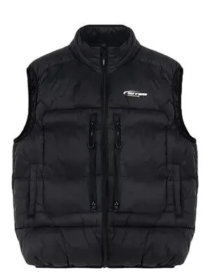 IUTER Printed Padded Gilet - Black