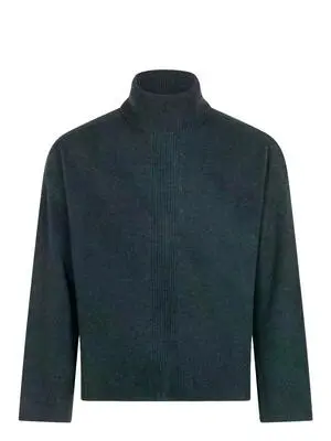 Emporio Armani Ribbed Roll-neck Sweater - Blue