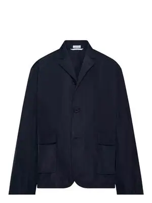 Thom Browne Logo-print Blazer - Blue