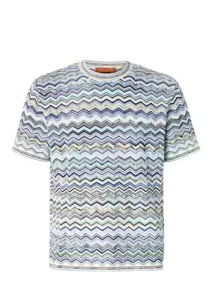 Missoni Zigzag Pattern T-shirt - White