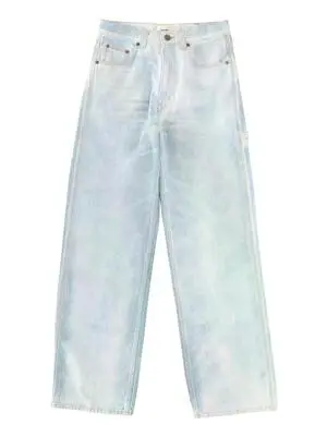 HAIKURE Faded Straight Leg Jeans - Blue