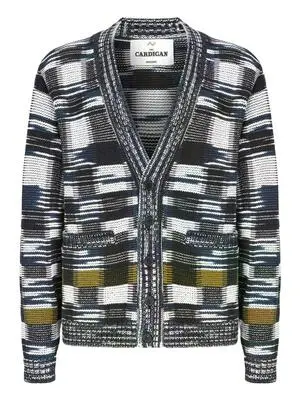 Missoni Checked-pattern Cardigan - White