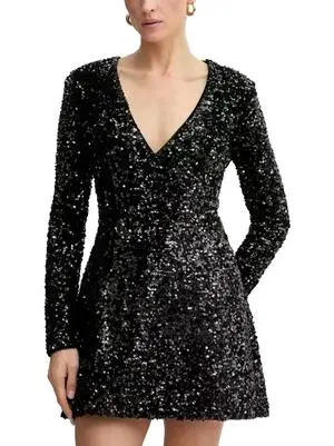 Bardot Eida Hourglass Sequin-embellished Mini Dress - Black