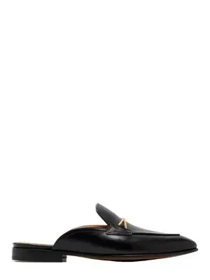 Magnanni Trim Mules - Black