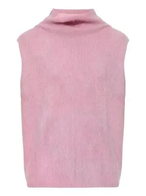 LISA YANG Brushed Buttoned Top - Pink