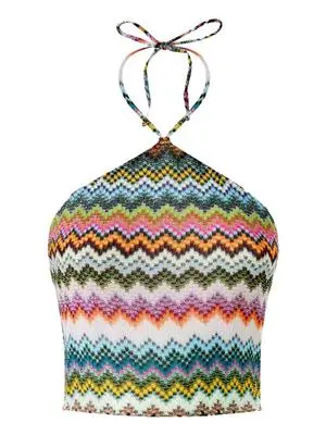 MISSONI Zigzag Halter-Neck Top
