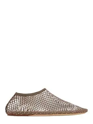 Christopher Esber Net-embellished Ballerina Flats - Brown