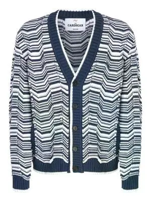 MISSONI V-Neck Striped Cardigan
