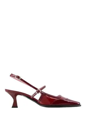 CAREL Cecile Patent-leather Slingback Pumps - Red
