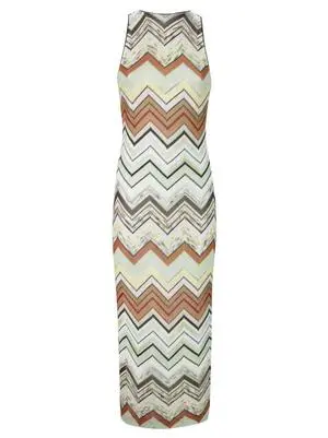Missoni Zigzag-pattern Midi Dress - Neutrals