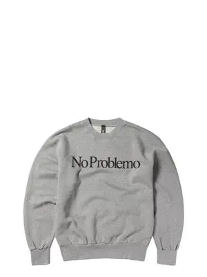 NO PROBLEMO Crew-neck Sweatshirt - Grey