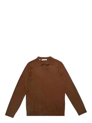 SELECTED Merino Wool Pullover - Brown