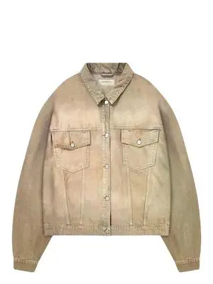 RETERNITY Flap-pocket Denim Jacket - Neutrals