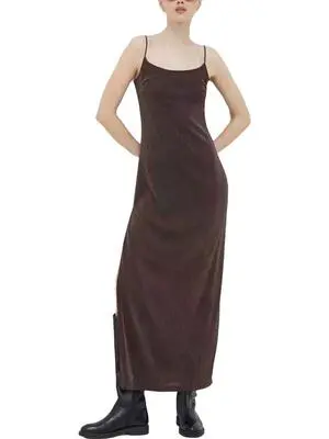 RÉSUMÉ Flared Midi Dress - Brown