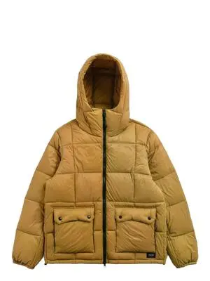 Taion Hooded Quilted Jacket - Brown