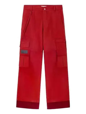CARRER Cargo-pockets Trousers - Red