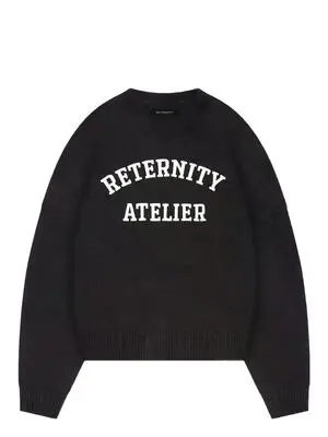 RETERNITY Vénie Logo Sweater - Black