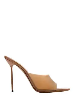 Paris Texas Stiletto Heeled Sandals - Brown