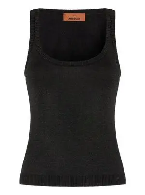 Missoni Square-neck Tank Top - Black