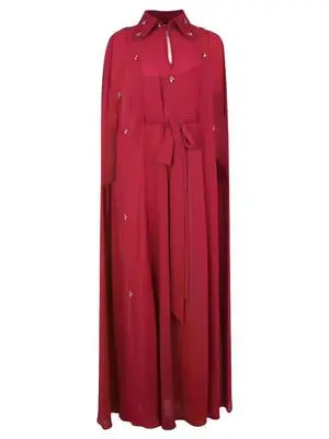 BARUNI Yara Embellished Maxi Dress - Red