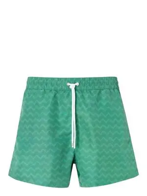 Missoni Zigzag-pattern Swim Shorts - Green