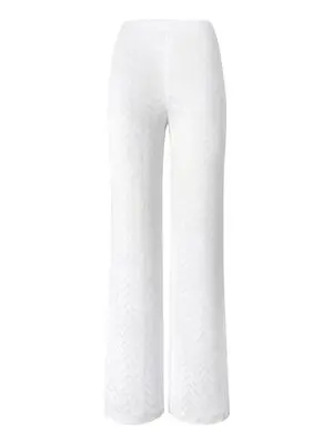Missoni Chevron Pattern Trousers - White