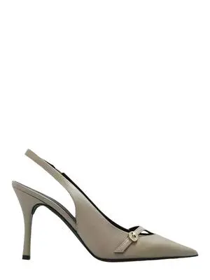 Furla Pointed-toe Stiletto Slingback Sandals - Neutrals