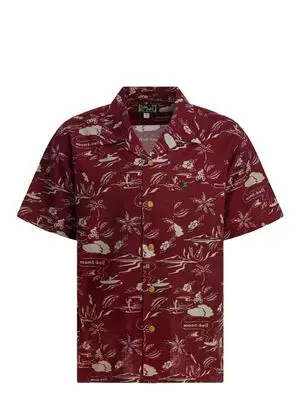 MONTBELL Printed Short-sleeve Shirt - Red