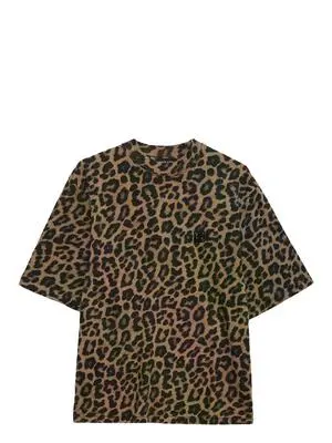 ANINE BING Leopard-print T-shirt - Brown