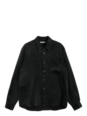 You Must Create Patch-pocket Long-sleevs Shirt - Black