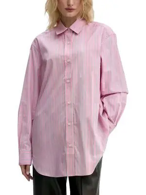 SAMSOE SAMSOE Salova Striped Shirt - Pink
