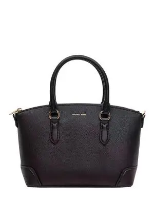 MICHAEL KORS Leather Logo-Plaque Dome Tote Bag