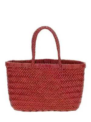 Dragon Diffusion Mini Flat Gora Woven Tote Bag - Red