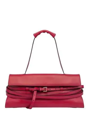Moschino Tie Me Shoulder Bag - Red