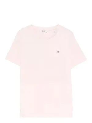 Gant Logo-detail T-shirt - Pink