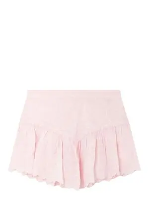 Isabel Marant Zoelia Embroidered Mini Skirt - Pink