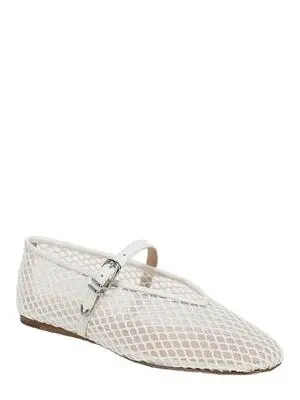 FAVORITE DAUGHTER Margot Mesh Mary Jane Flat - Snow