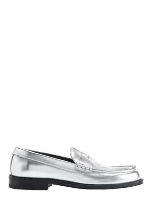 GIUSEPPE ZANOTTI Penny-slot Loafers - Silver